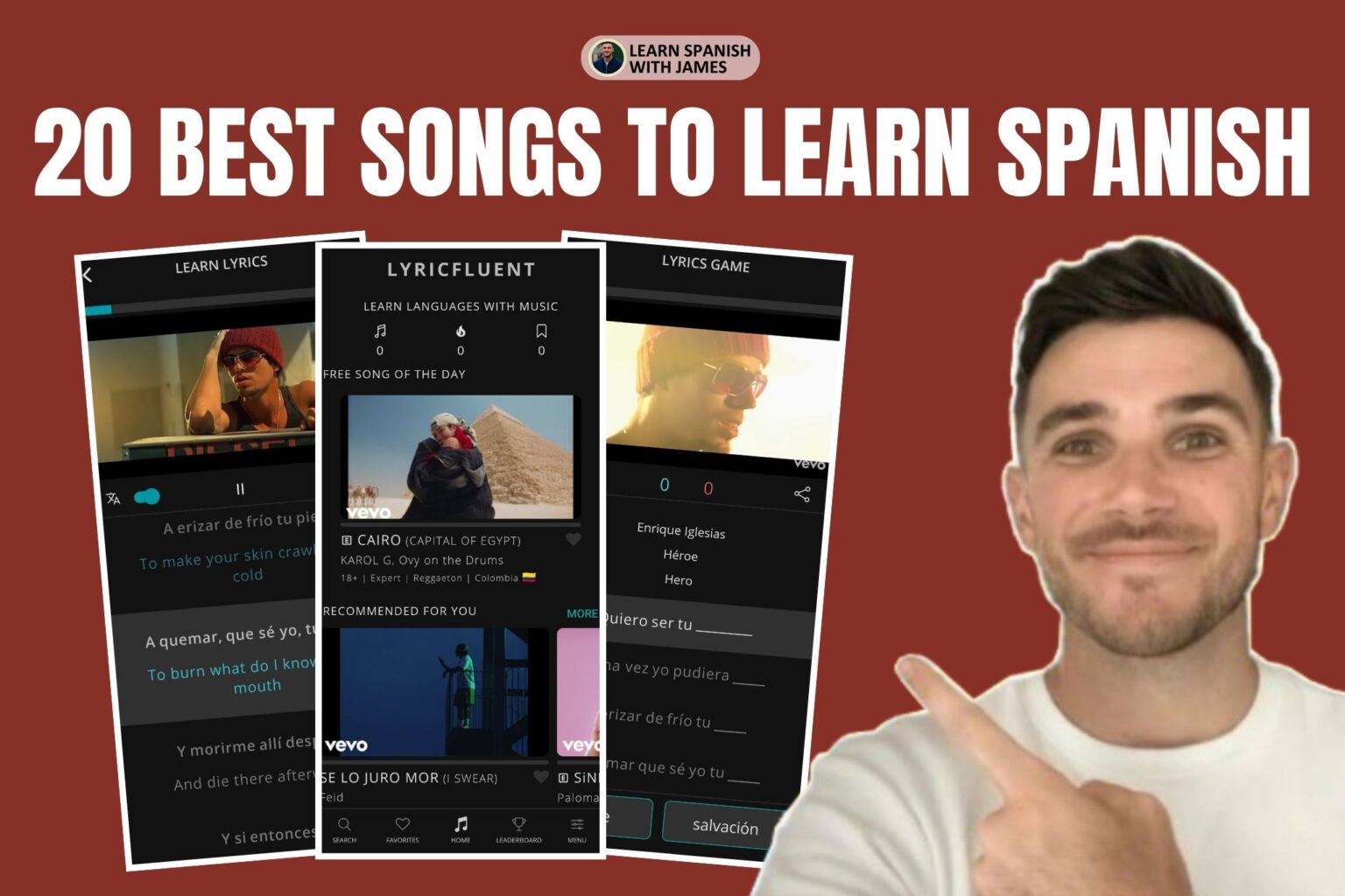 20 Best Songs to Learn Spanish - Learn Spanish with James